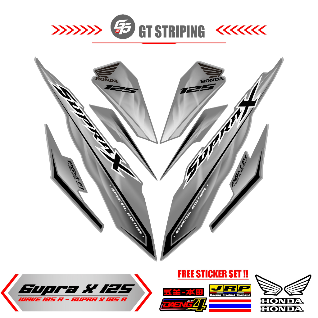 Jual STIKER STRIPING SUPRA X MTF 54 / Striping Lis Sticker Standar Ori ...