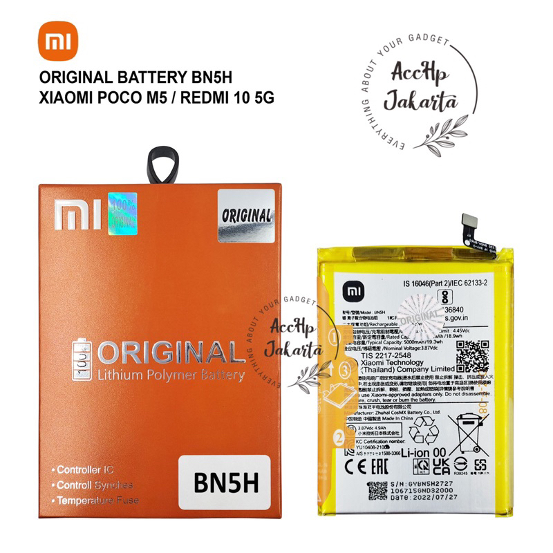 Jual Baterai Batre Redmi 10 5G / Poco M5 / Note 11E BN5H BN 5H Batrai ...