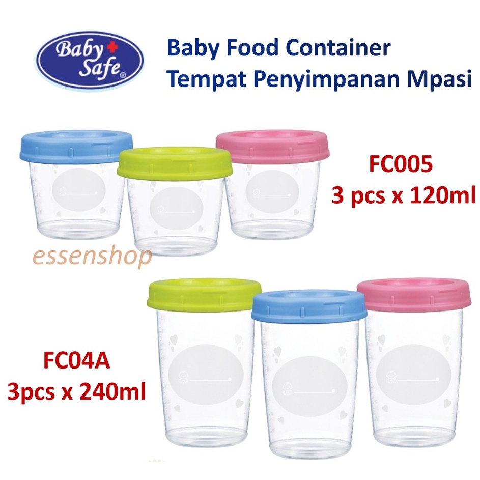 Jual Qbw Tempat Makan mpasi Bayi baby food container paket 3 pcs 12 ml24 ml FC4A FC5 | Shopee ...