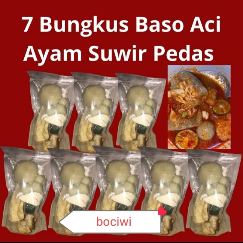 Jual PAKET HEMAT BASO ACI AYAM SUWIR 7 PCS/ BASO ACI ENAK /BASO ACI ...