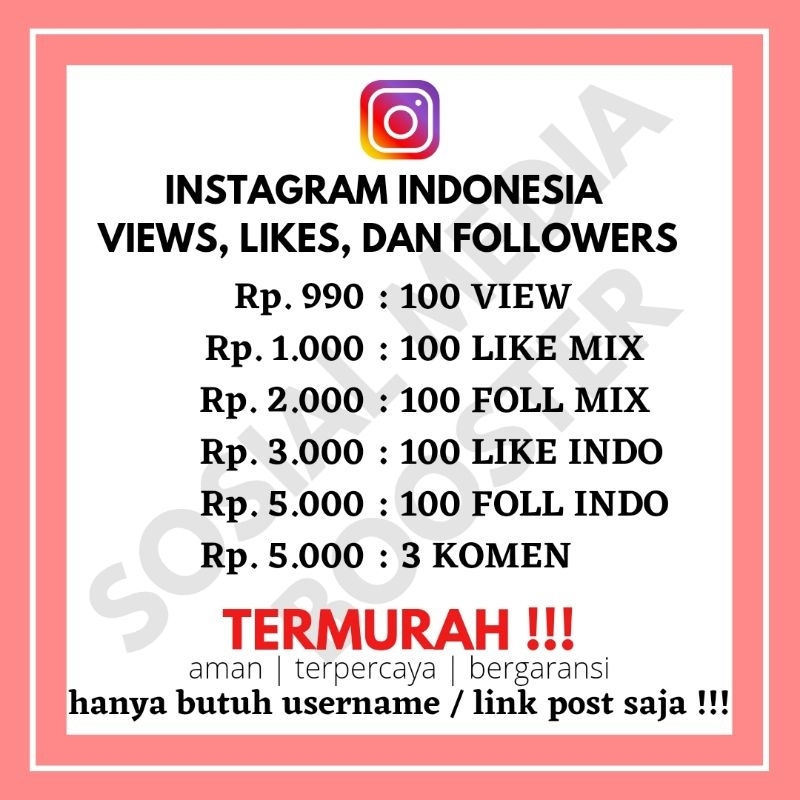 Jual FOLLOWER INSTAGRAM REAL BERGARANSI | Shopee Indonesia