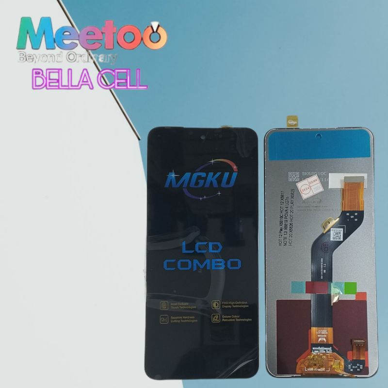 Jual LCD INFINIX X6816 MGKU BLACK+TS /X6817 (HOT 12/HOT 12 PLAY ...