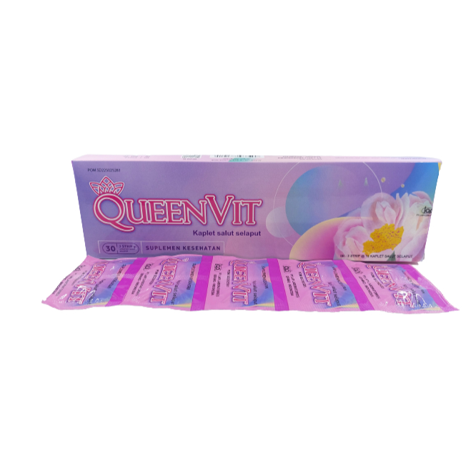 Jual QUEENVIT SUPLEMEN KESEHATAN WANITA 1 STRIP ISI 10 KAPLET | Shopee ...