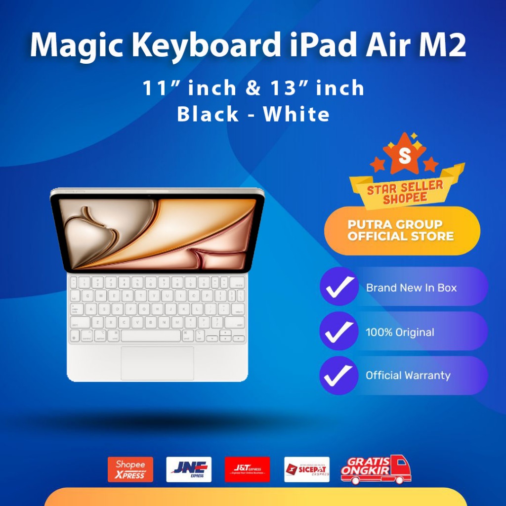 Jual Apple Magic Keyboard for iPad Air M2 2024 11 inch & 13 inch Black ...