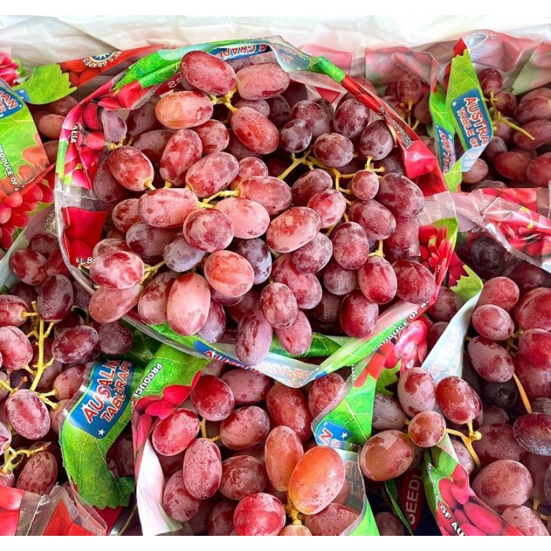 Jual Anggur Red Crimson Mania Fresh Nonbiji 1 kg | Shopee Indonesia