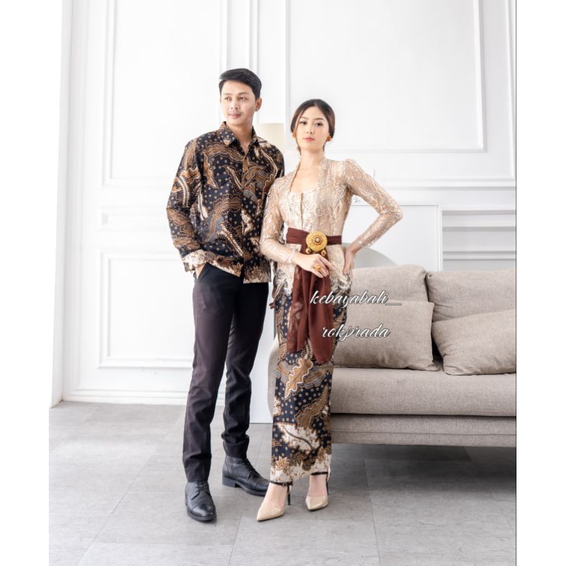 Jual COUPLE BATIK KEBAYA SKIN SWAROF X BATIK DAUN TALAS MODERN | Shopee ...