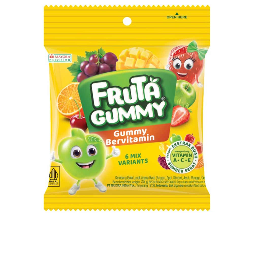 Jual Fruta Gummy 1 Box Isi 10pcs Permen Jelly Rasa Buah 25gr Cemilan ...