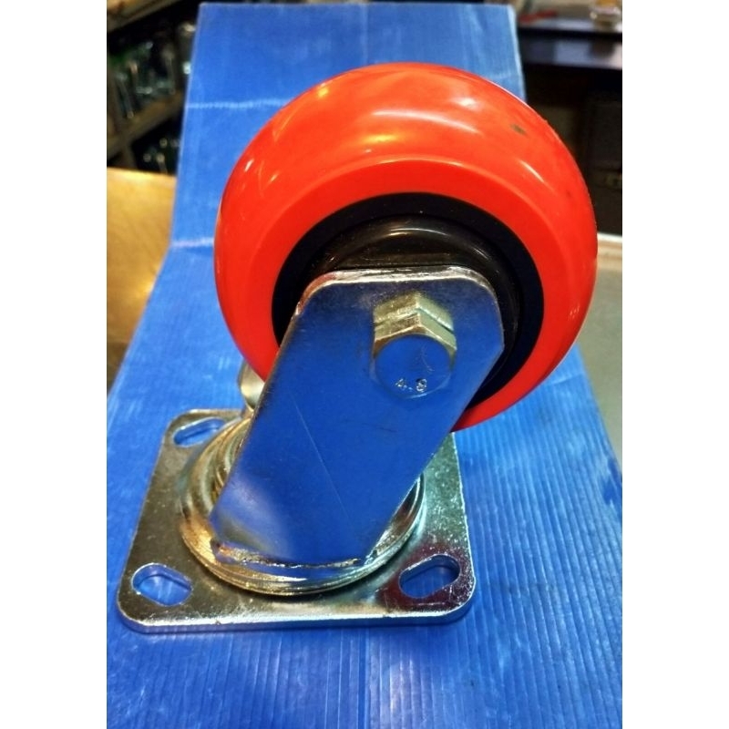 Jual Roda Troli 4 inch - 5 inch RHJ-TW.bahan PU- ball bearing,untuk ...