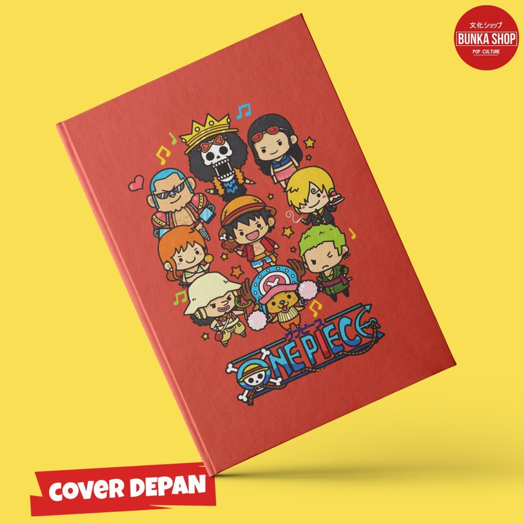 Jual Pocket Note Anime One Piece SHP Crew Chibi Hardcover A6 Gift ...