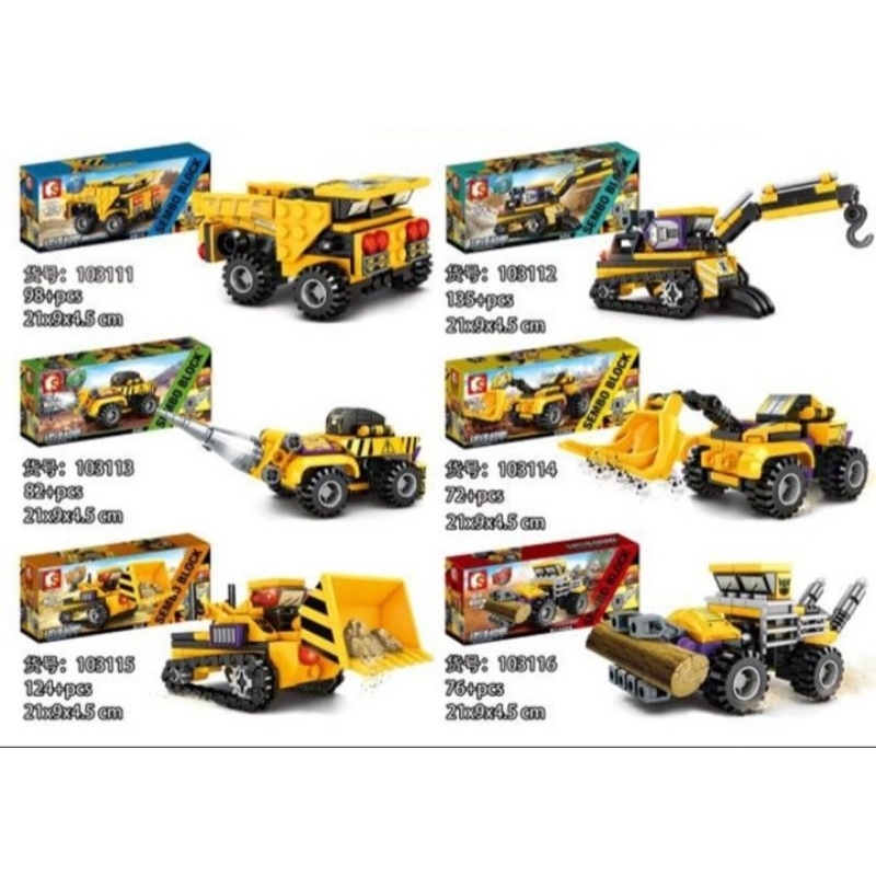 Jual Kado mainan anak transformers 6 in 1 lego sembo mecha block ...