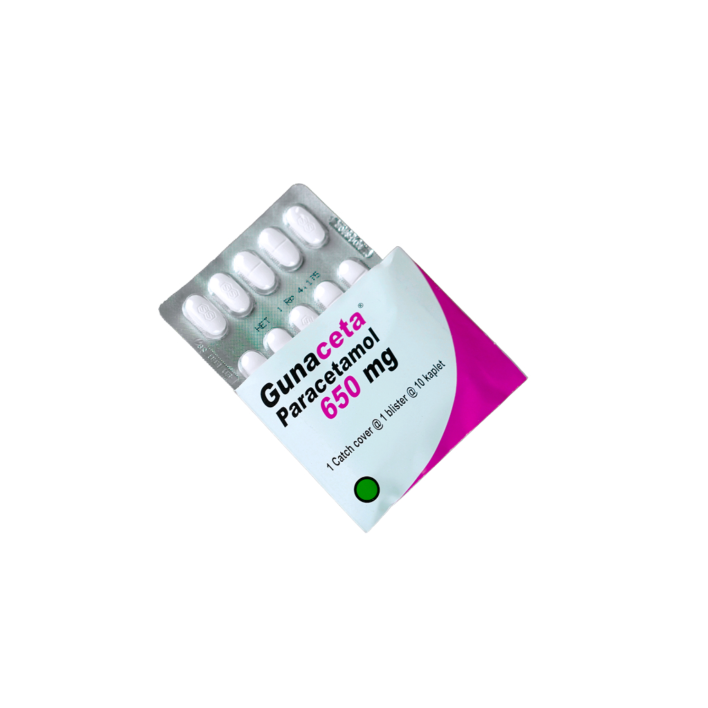 Jual GUNACETA FORTE 650 MG PARACETAMOL 1 STRIP ISI 10 KAPLET | Shopee ...