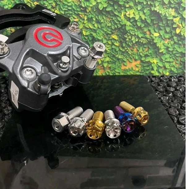 Jual baut kaliper stainless/titanium baut banjo selang rem master rem kaliper drat halus drat ...