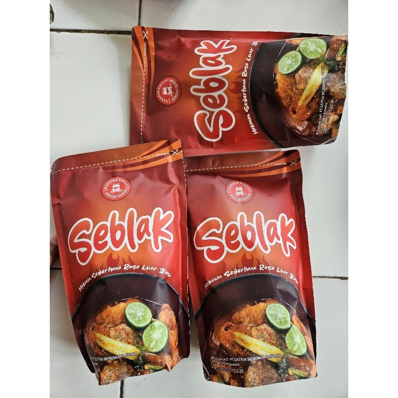 Jual PAKET HEMAT DAPAT 3 PCS - SEBLAK INSTAN BANGSATRIA KEMASAN POCH ...