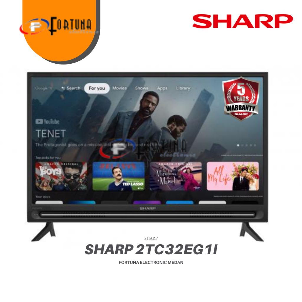 Jual SHARP LED TV 32" 2TC32EG1I / 2T C32EG1I/ 42GH3000 / 42FG ANDROID GOOGLE TV 2K MEDAN ...