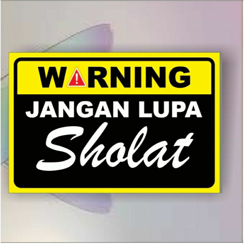 Jual stiker jangan lupa sholat | Shopee Indonesia