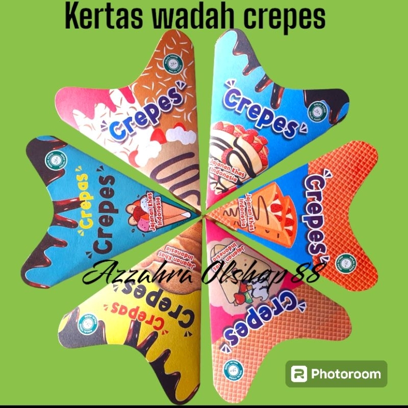 Jual PAPER LUNCH CREPES KRAFT 4/6 GAMBAR 100 PCS/ TEMPAT MAKAN CREPES ...