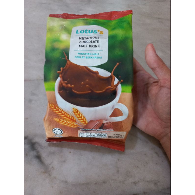 Jual lotus's chocolate malt drink 200gr (READY) | Shopee Indonesia