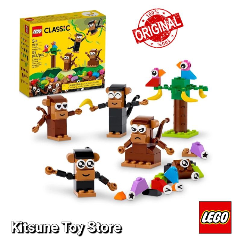 Jual Lego Classic 11031 Creative Monkey Fun Original - Mainan Balok ...