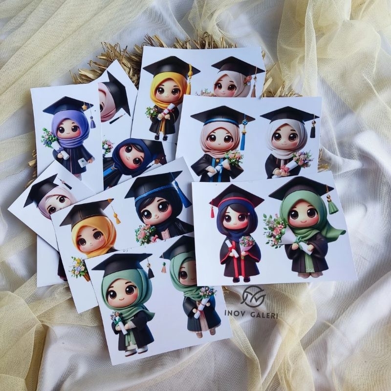 Jual [Ready] Topper wisuda lembaran (paket 50pcs) | Hiasan buket ...