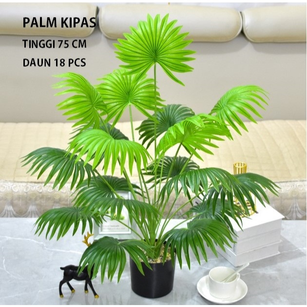 Jual Tanaman Palm Kipas / Bunga Palm Artificial ( Tanpa Pot ) | Shopee ...