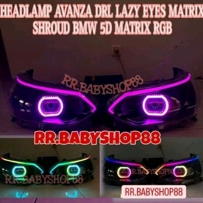 Jual paket headlamp avanza xenia veloz custom projector biled shroud ...