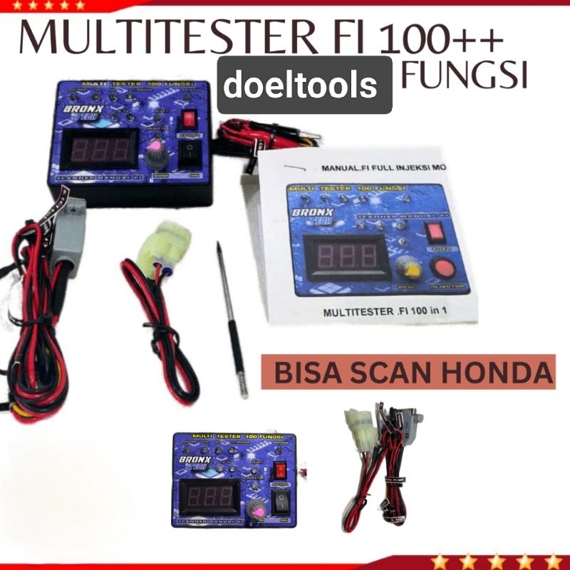 Jual Multitester Fungsi 100 in 1 Scanner Scaner motor injeksi injektor ...
