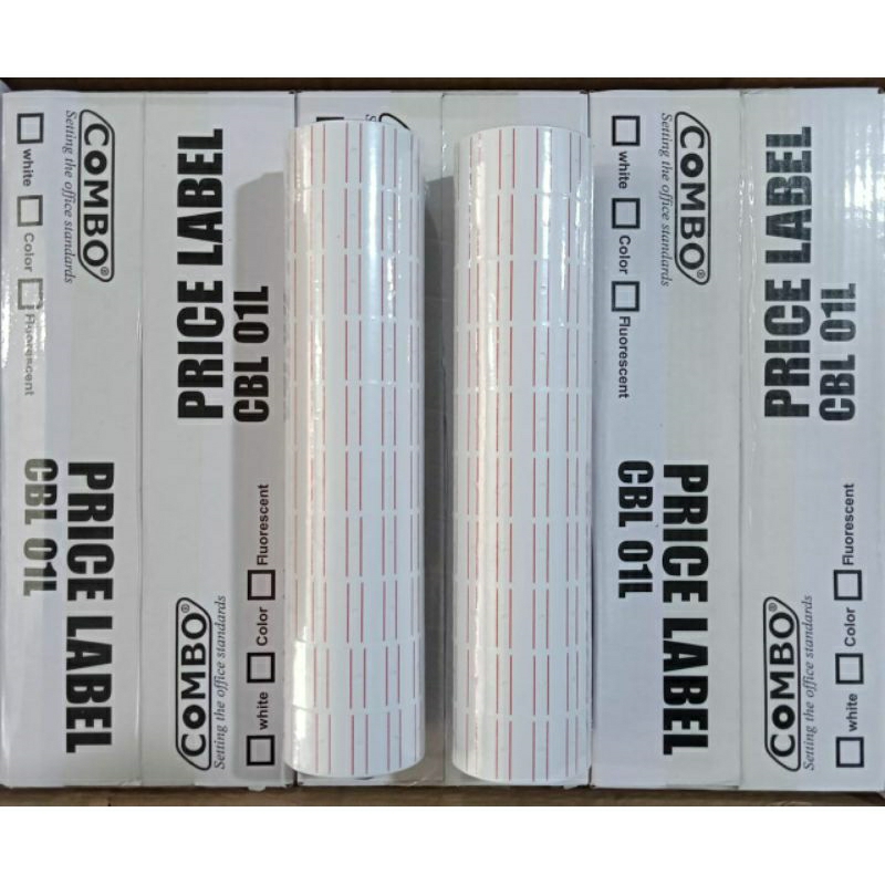 Jual label harga 1 baris isi 10 roll | Shopee Indonesia