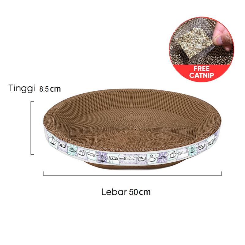 Jual ANGOLA Garukan Kucing Bulat M11/M14 Pet Scratcher Board 2IN1 ...