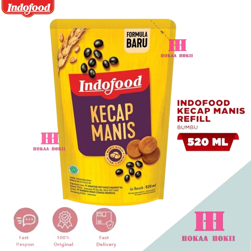 Jual Indofood Kecap Manis Pouch 520ml | Shopee Indonesia