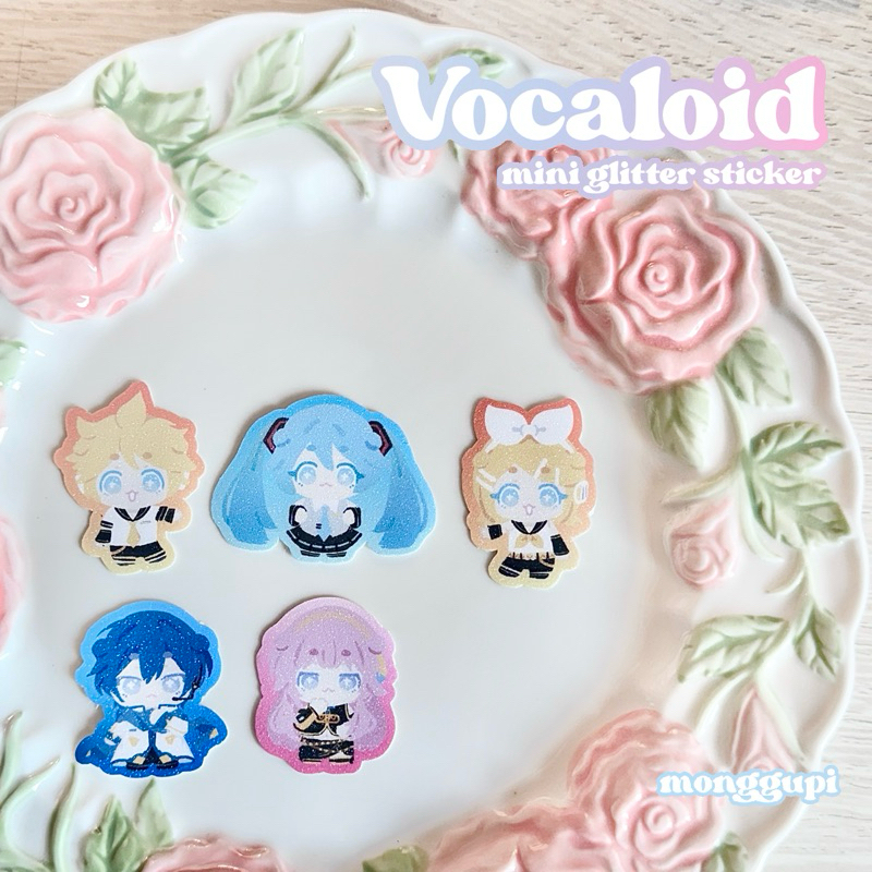 Jual [ monggupi ] vocaloid mini glitter sticker hatsune miku kaito ...
