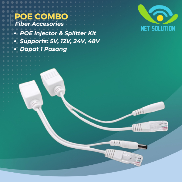 Jual POE Adapter Cable RJ45 POE Injector + POE Splitter Kit POE ...