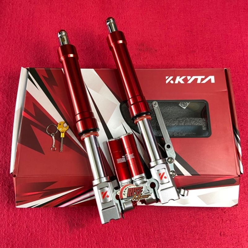 Jual SHOCK DEPAN UPSIDE DOWN KTC KYTA VARIO 150 UDF 05 MERAH | Shopee ...