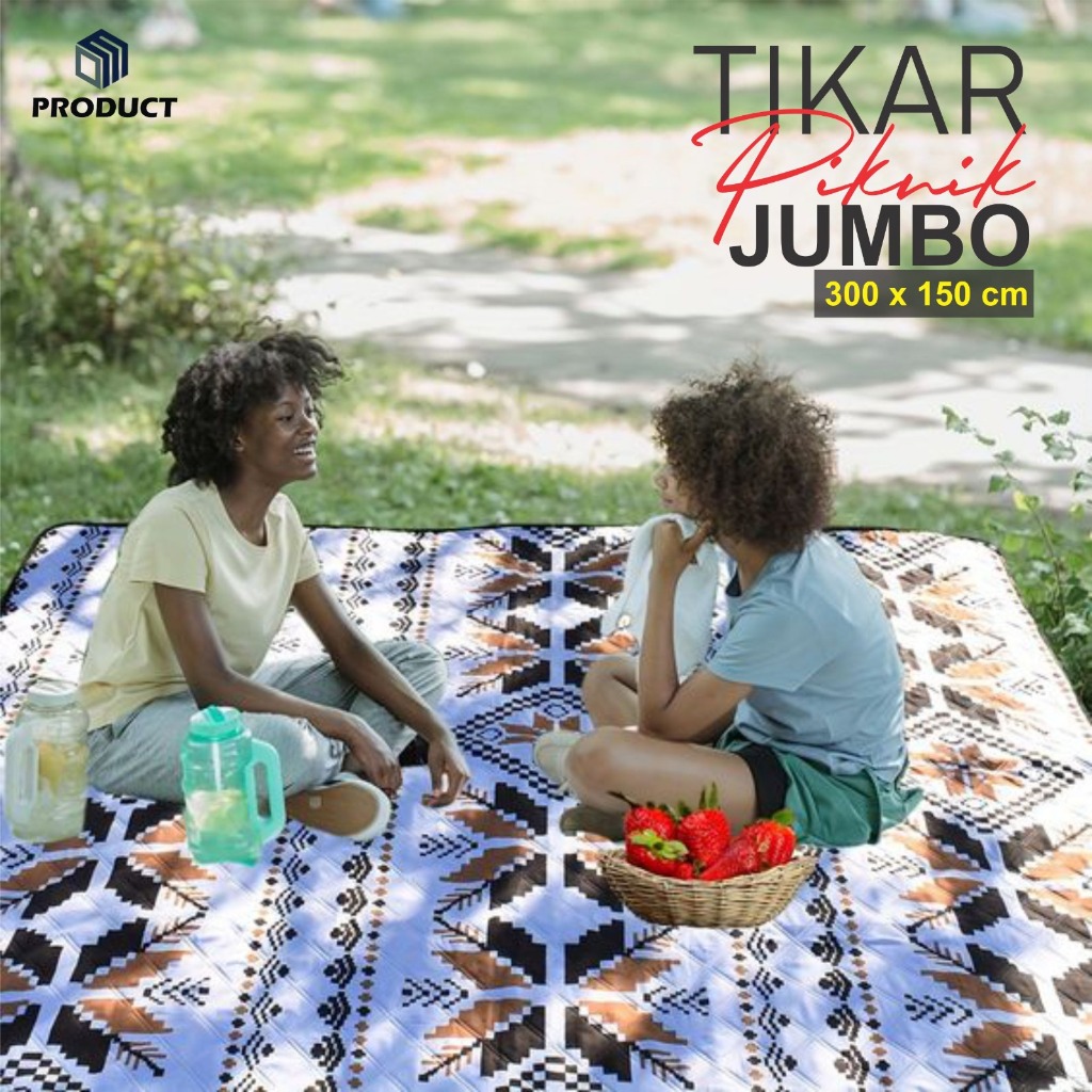 Jual Tikar Lipat Piknik Jumbo Ukuran 300 x 150 cm | Shopee Indonesia