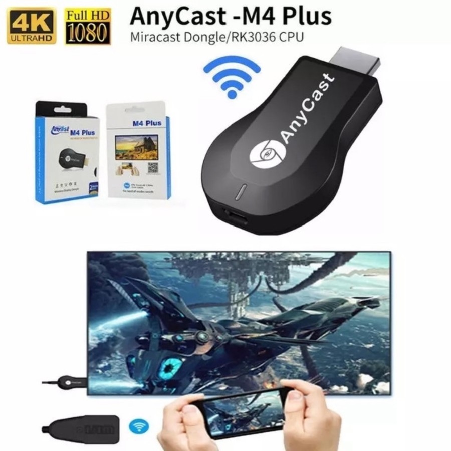 Jual Dongle M4 Plus Anycast HDMI WIFI Display Reciever Tv EsCast | Shopee Indonesia