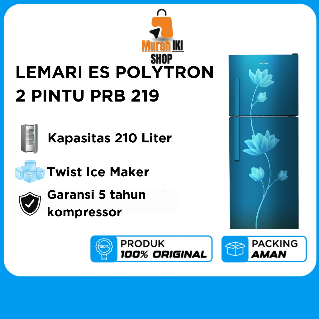 Jual LEMARI ES POLYTRON 2 PINTU PRB 219 | Shopee Indonesia