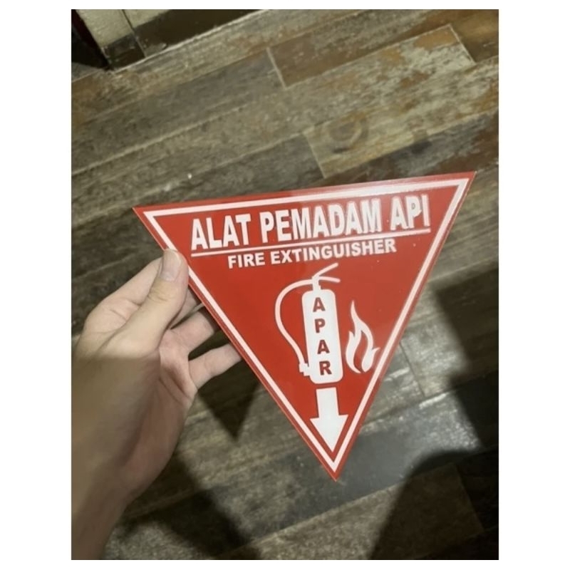 Jual Akrilik Segitiga APAR/Signboard dinding Akrilik APAR | Shopee ...
