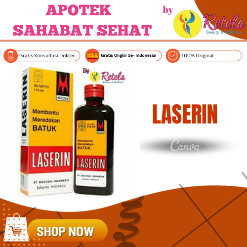 Jual LASERIN 110ML/ obat batuk berdahak | Shopee Indonesia