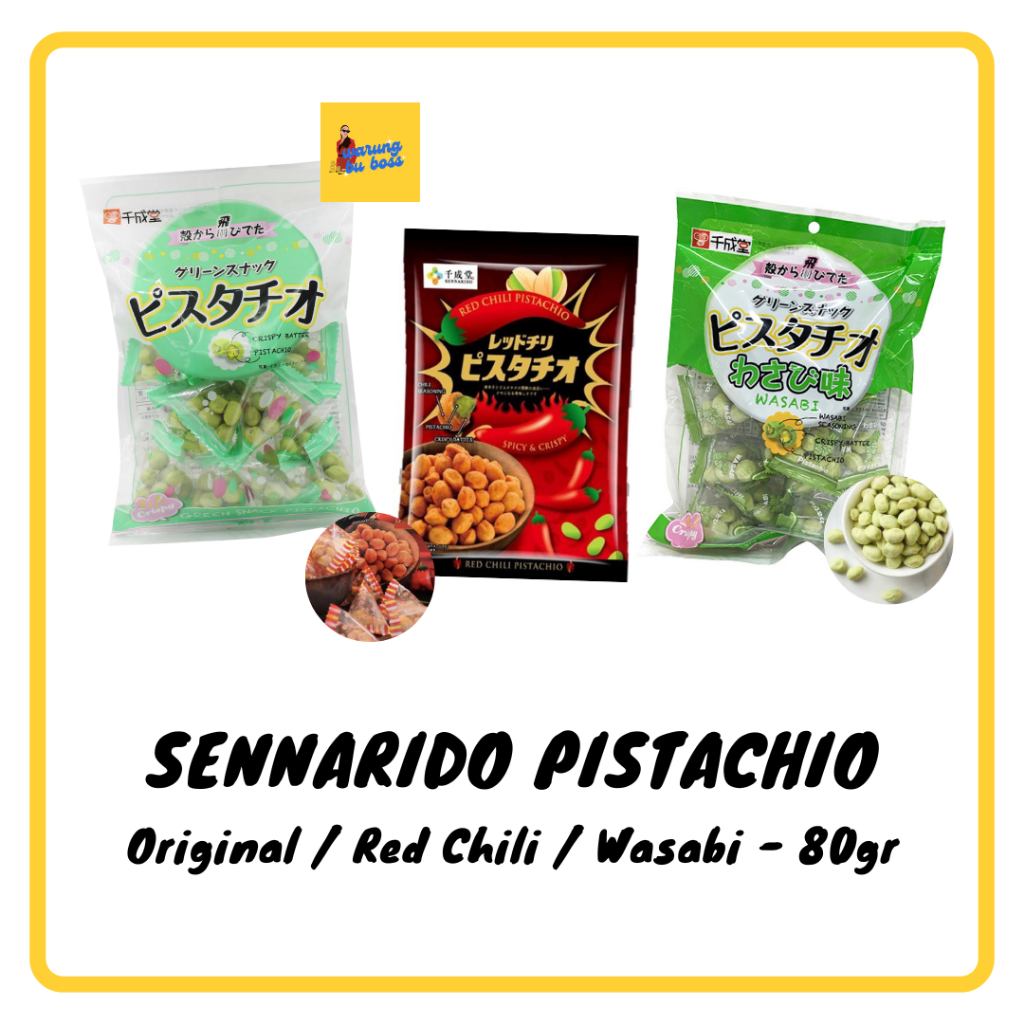 Jual Sennarido Pistachio Sennarido Green Snack Pistachio Wasabi Japan ...