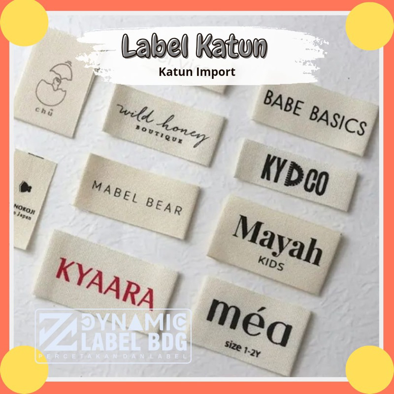 Jual 2-3 hari beres Label katun 150 pcs Label baju Label lembut Label ...
