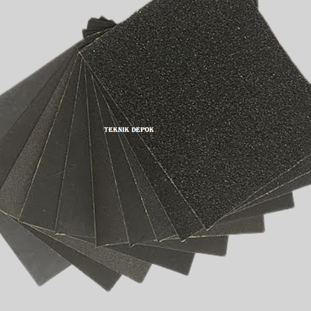 Jual Amplas Kertas Lembaran Grade 180 Grit Kasar Sedang Hampelas ...