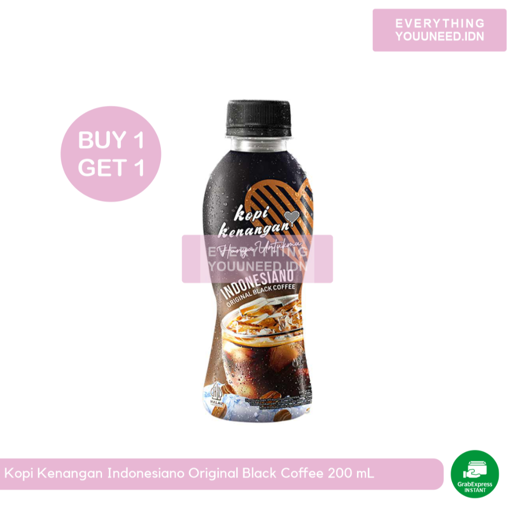 Jual Kopi Kenangan Indonesiano Original Black Coffee 200 mL | Shopee Indonesia