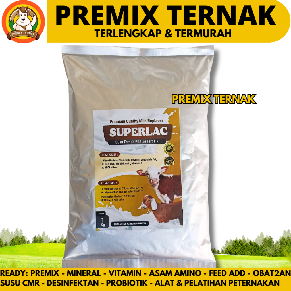 Jual SUPERLAC 1 KG - Susu Hewan Ternak Tambahan untuk Anak Kambing ...