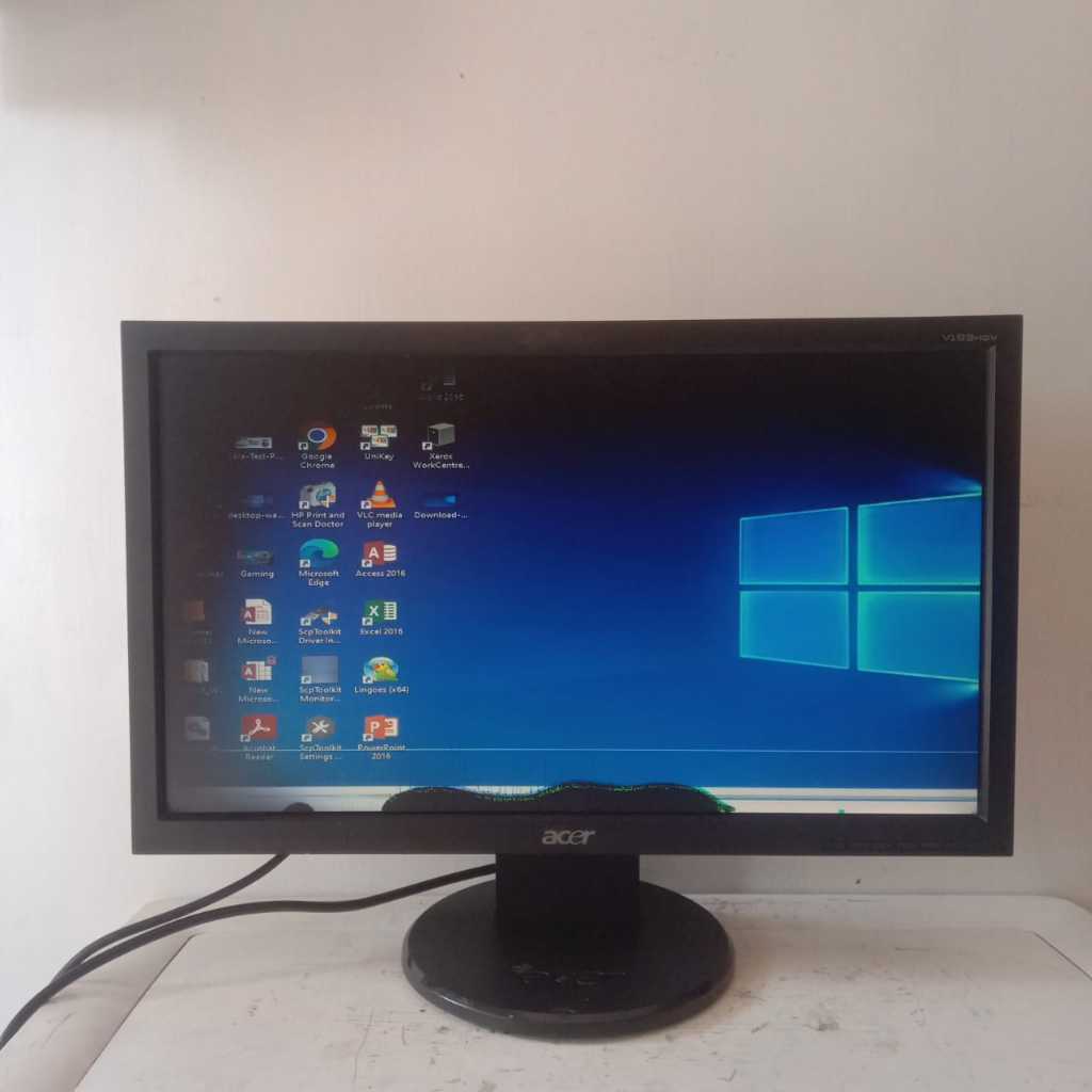 Jual lcd monitor acer v193hqv 19inch kondisi minus layar pecah garis ...