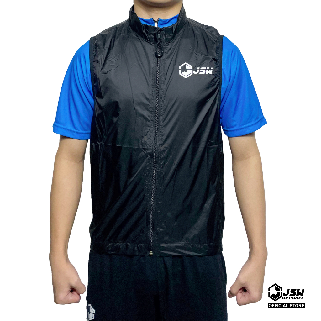 Jual JSW APPAREL - Rompi Sepeda Parasut Anti Angin Unisex - Hitam ...