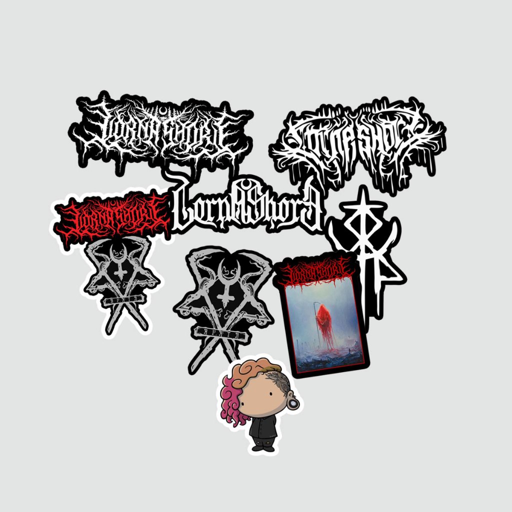 Jual Sticker LORNA SHORE - STIKER PACK MUSIK METAL / DEATHCORE ...