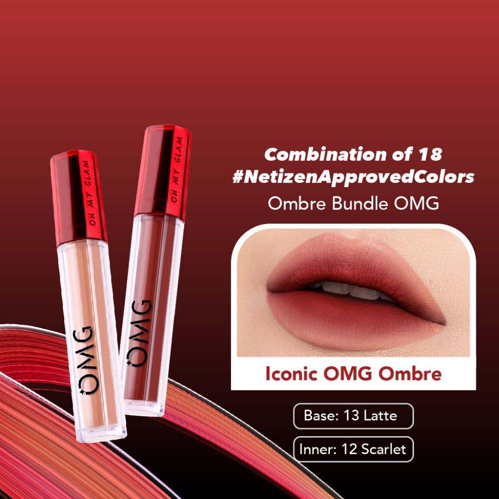 Jual Paket Ombre Lips Omg Lipcream Omg Ombre Coffee Edition Ombre