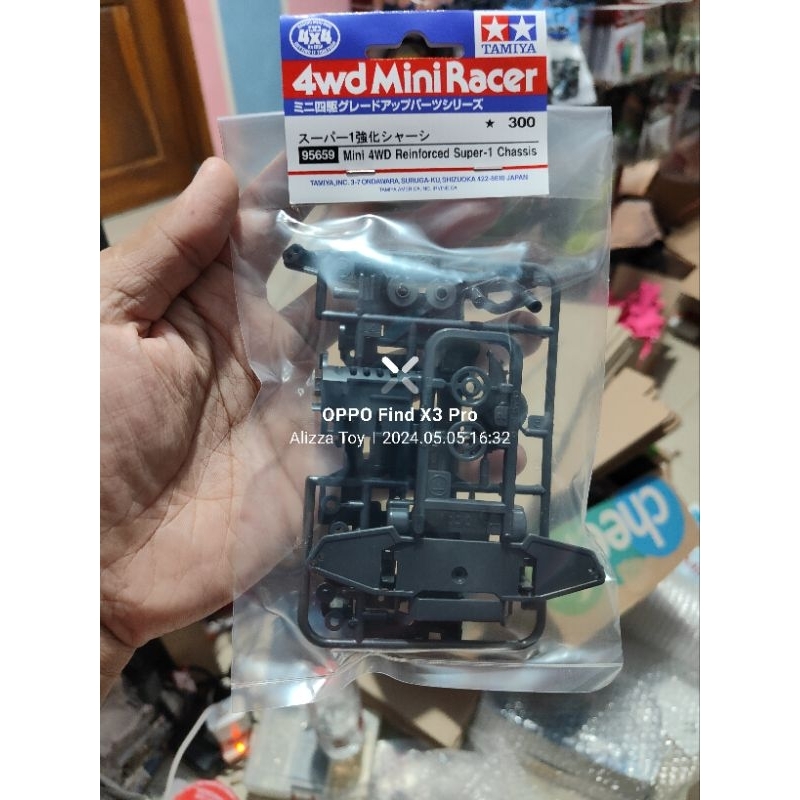 Jual Tamiya 95659 Mini 4WD Chassis Super1 S1 Reinforced Super-1 Chasis ...