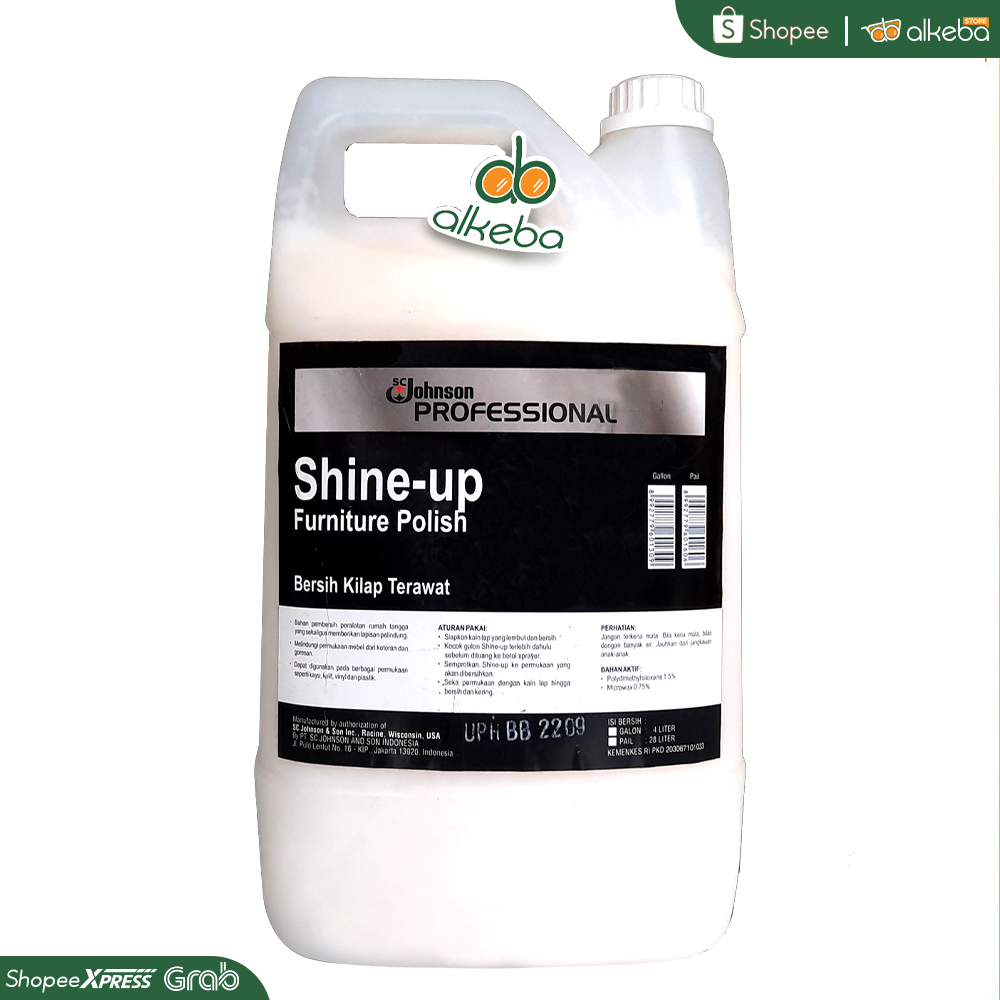 Jual Shine Up Johnson 2 Liter Furniture Polish Pembersih kayu dan kulit ...