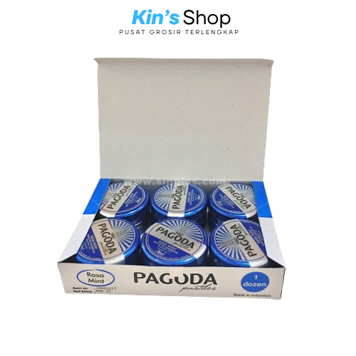 Jual Pagoda Pastiles Rasa Mint 1 Box - Permen Pelega Tenggorokan 10 ...