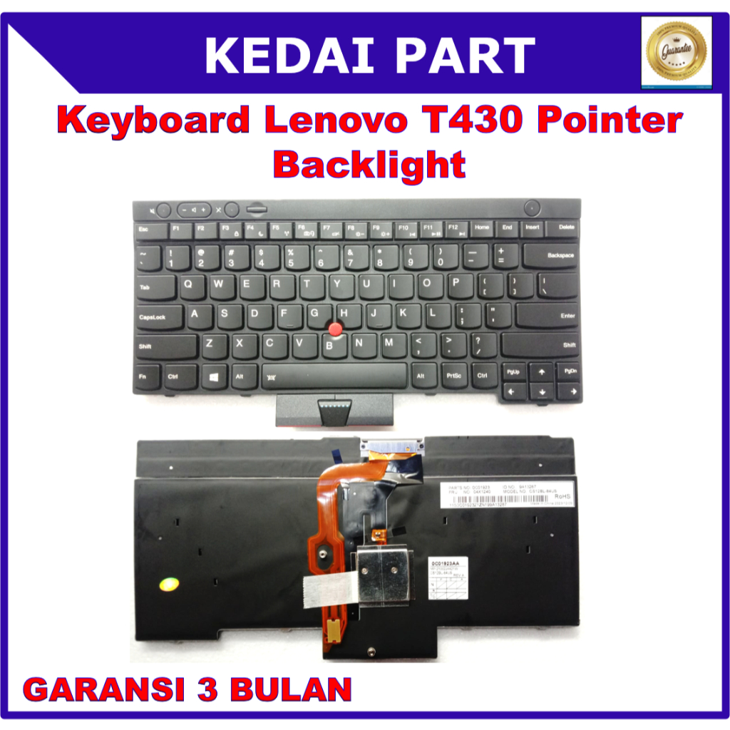 Jual Keyboard Lenovo Thinkpad T430 T430i T430S T530 T530i X230 Pointer ...